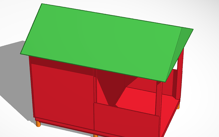 3D design Dog Niche - Tinkercad