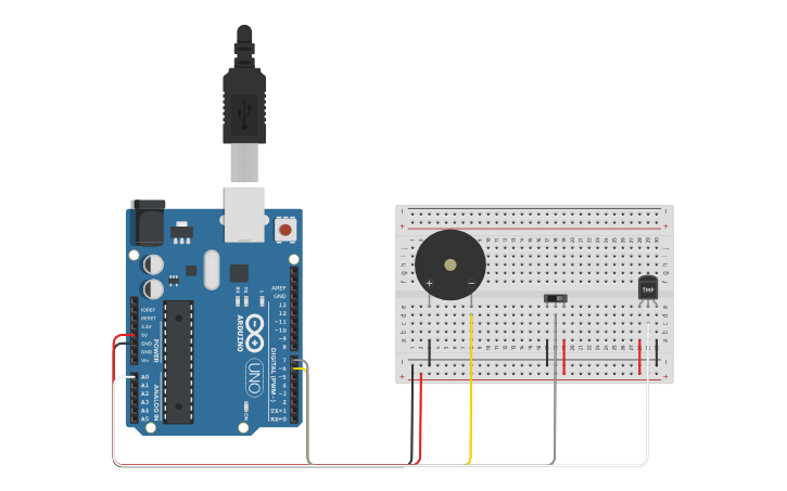 Circuit design Tugas Arduino 3 - Micky Valentino - XIC - 25 | Tinkercad