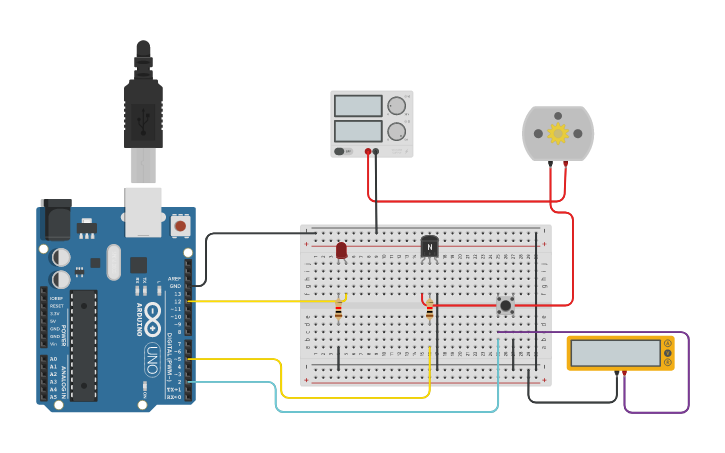 Circuit design Simple Finite State Machine | Tinkercad