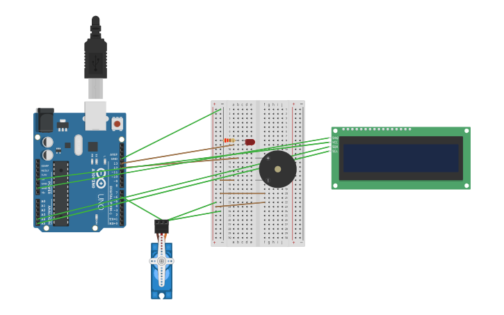 Circuit design Automatic pill dispenser - Tinkercad