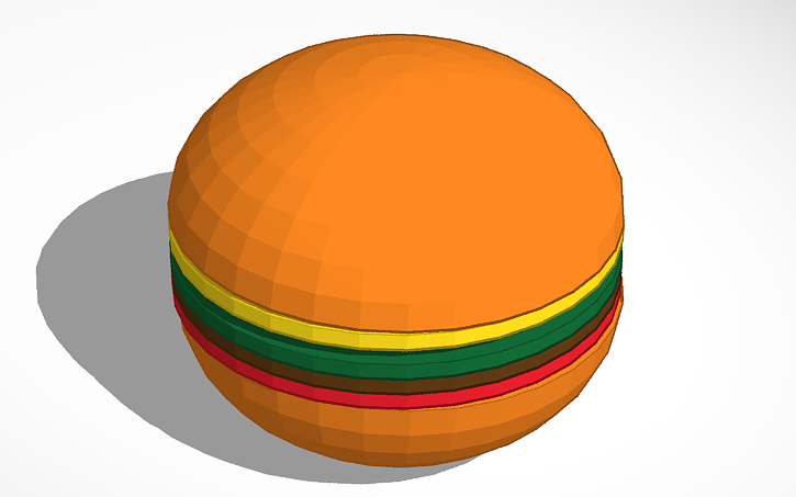3D design burger | Tinkercad