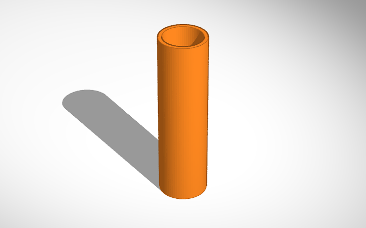 3D design bottom pipe - Tinkercad