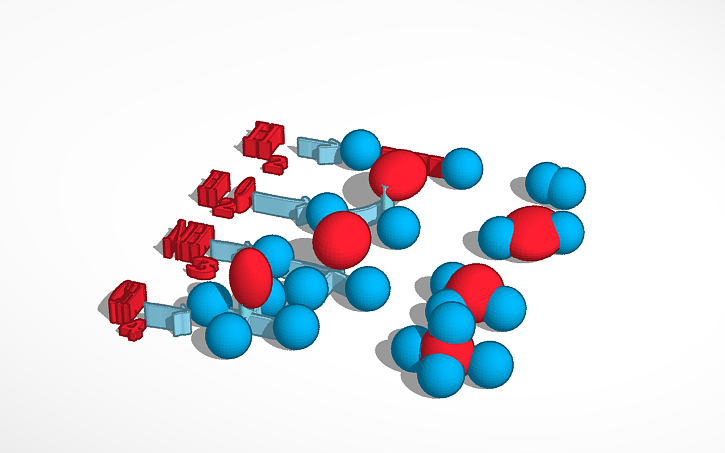 3D design MOLEKÜL MODELLERİ - Tinkercad