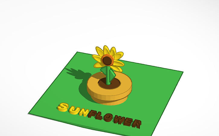 3D design Copy of Sunflower - Tinkercad