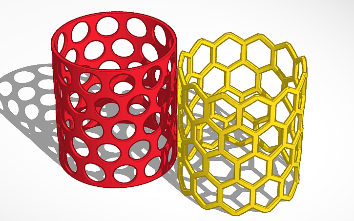 3D design TWO CYLINDER STRUCTURE - Tinkercad