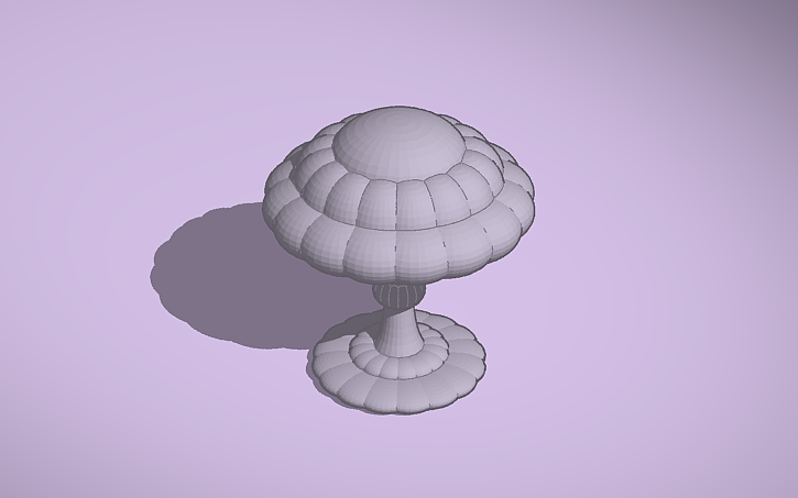 3D design Atomic explosion - Tinkercad