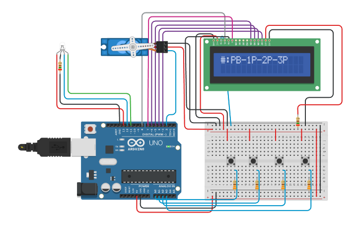 Circuit design ELEVADOR - Tinkercad