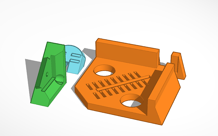 3D design variable corner clamp - Tinkercad