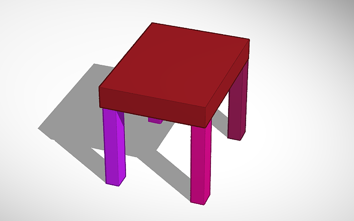 3D design table | Tinkercad