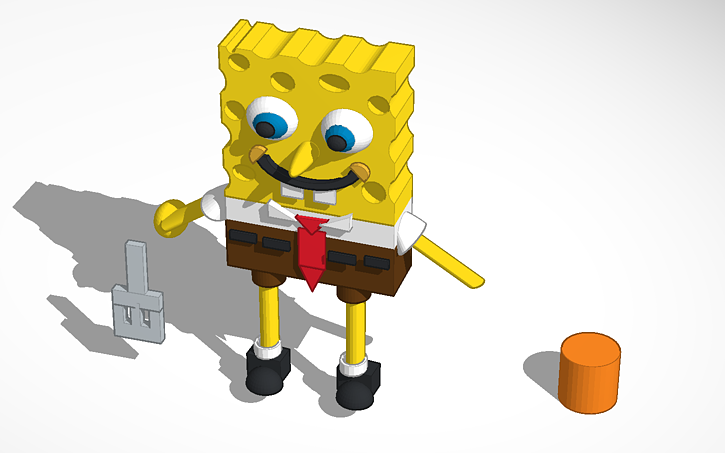 3D design Spongebob - Tinkercad