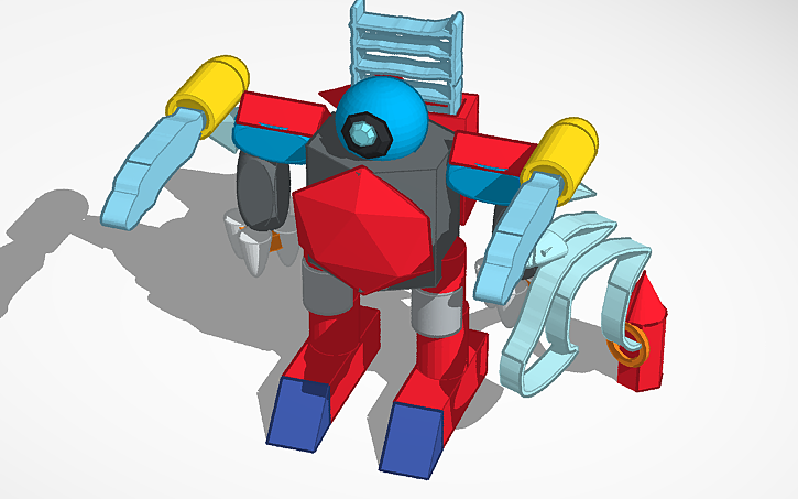 3D design robo fire - Tinkercad