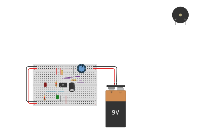 Circuit Design Timer 555 Tinkercad