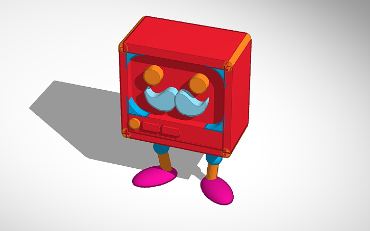 3D design grumbot_standing - Tinkercad