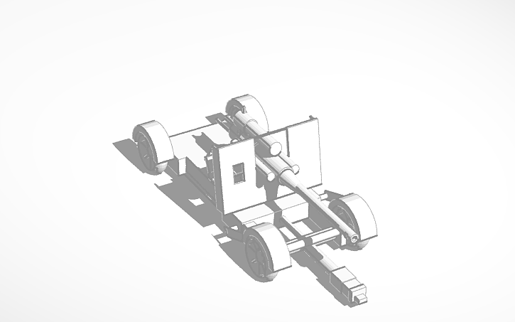 3D design Towed Howitzer - Tinkercad