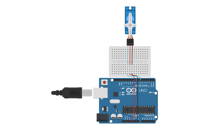 Circuit design ServoMotor | Tinkercad Circuit design ServoMotor | Tinkercad