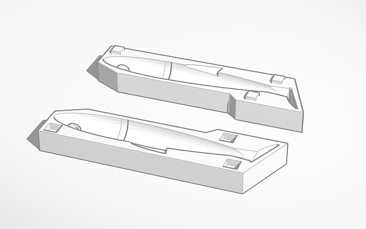 3D design Minnow Swimbait Mold - Tinkercad