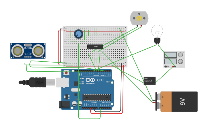 Circuit design circuito_clase - Tinkercad