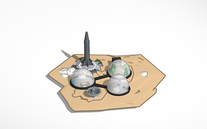 3D design Lunar base | Tinkercad