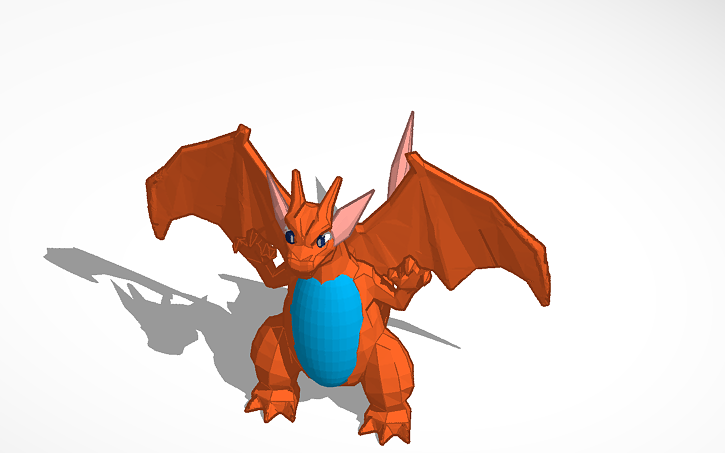 3D design charizard - Tinkercad