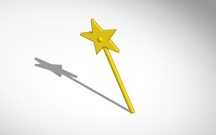 3D design magic wand - Tinkercad