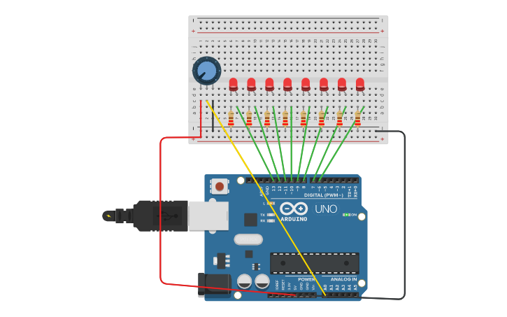 Circuit design pwm - Tinkercad