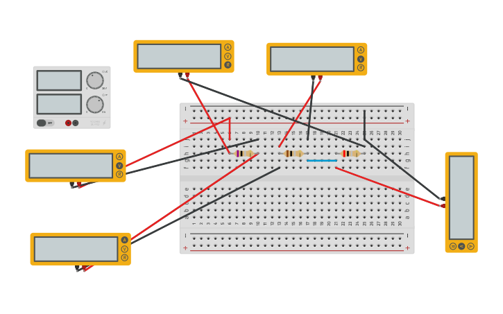 Circuit design Proj 1 circuito em série | Tinkercad Circuit design Proj 1 circuito em série | Tinkercad