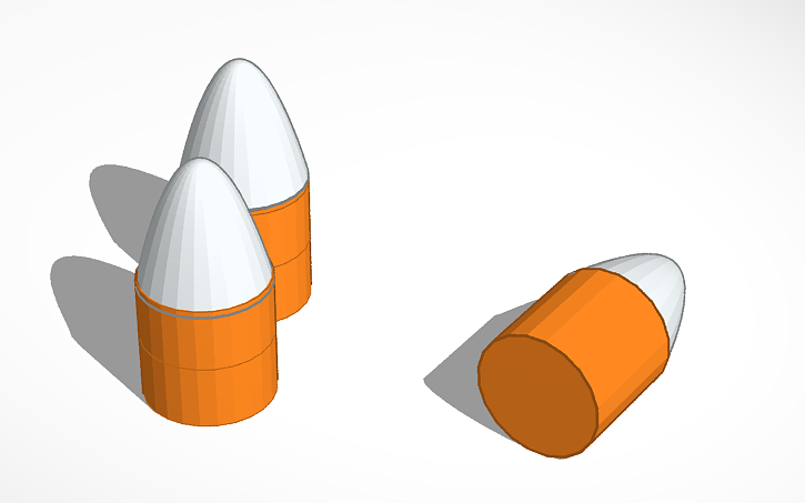 3D design A few bullets - Tinkercad
