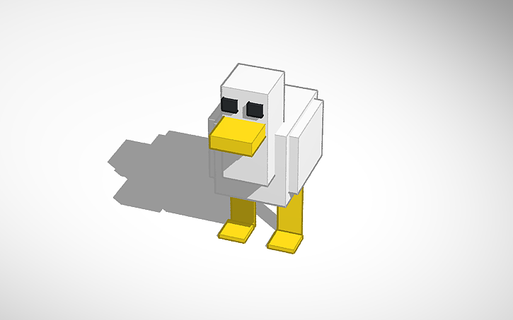 3D design Minecraft Chicken - Tinkercad