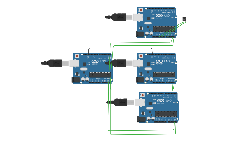 Circuit design I2C - Tinkercad