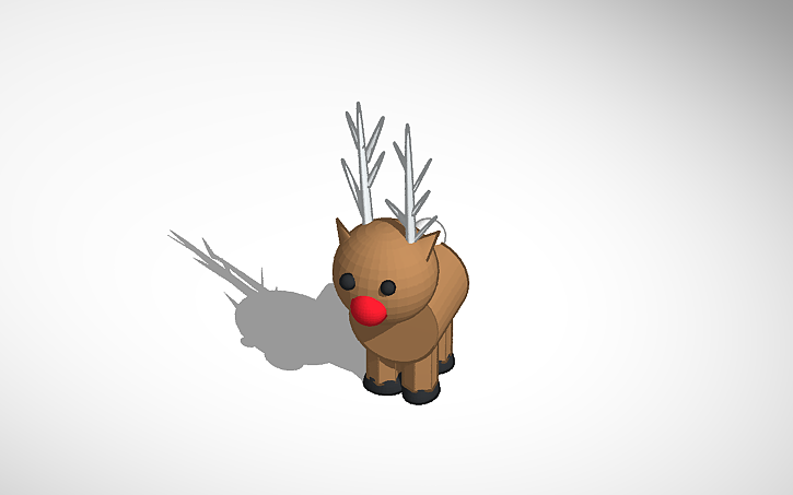 3D design Copy of Reindeer - Tinkercad