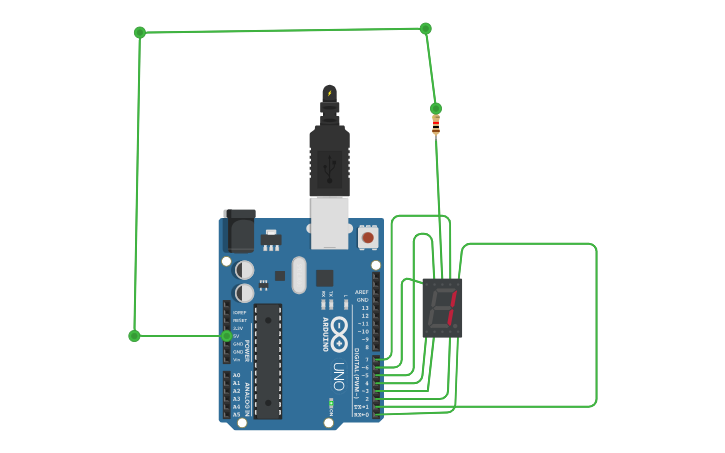 Circuit Design 7 Segment Display 0 F Tinkercad