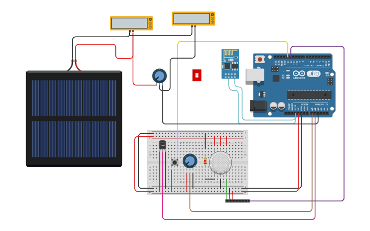Circuit design Copy of Practica modulo wifi | Tinkercad