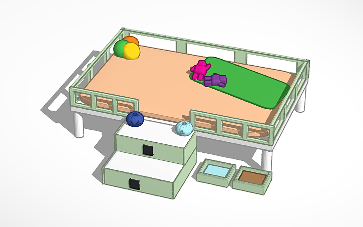 3D design Dog Bed - Tinkercad