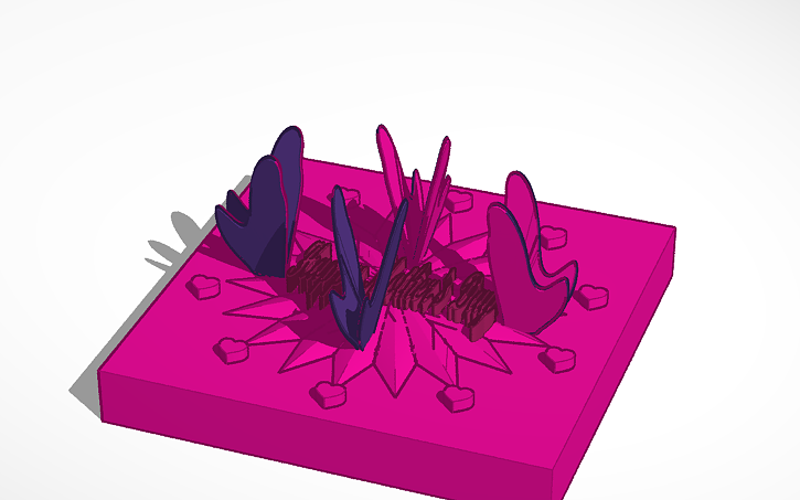3D design Mother's Day Display - Tinkercad
