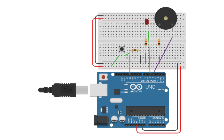 Circuit design Template For Programming Loops - Tinkercad