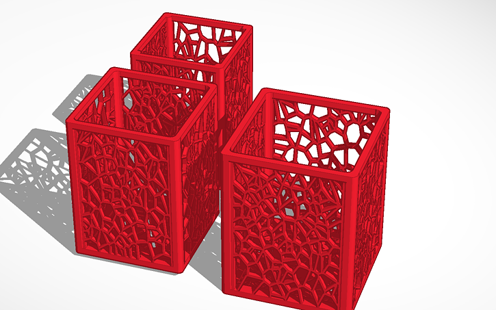 3D design Pencil box remix - Tinkercad