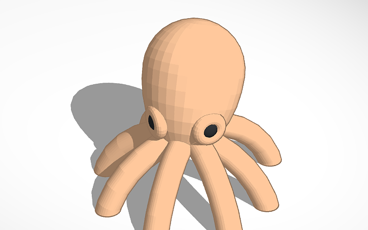 3D design octopus 2nd desgin | Tinkercad