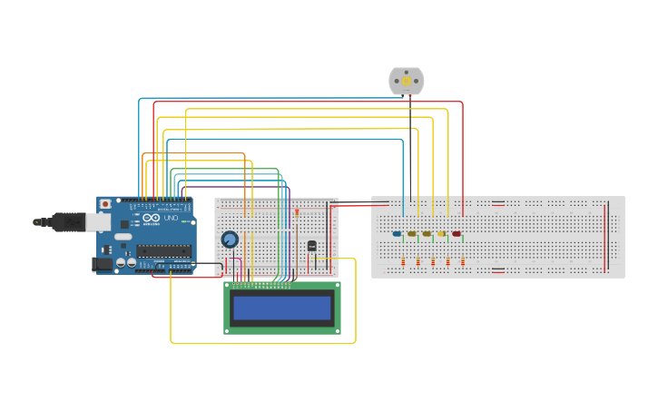 Circuit design lcd | Tinkercad