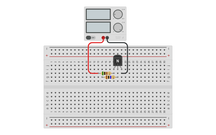 Circuit design Circuito 2 (500 e 10M Ohms) - Prática 2 - Tinkercad