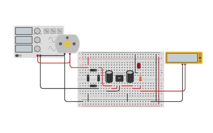Circuit design Dinamo - Tinkercad