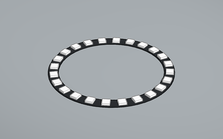 3D design Neopixel Ring 24 - Tinkercad
