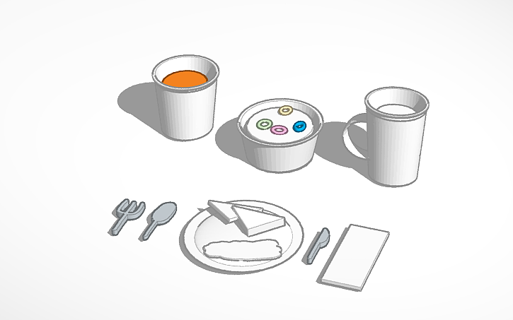 3D design divya, plate set | Tinkercad