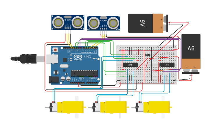 Circuit design Irrigation Bot Circuit - Nick Jensen - Tinkercad