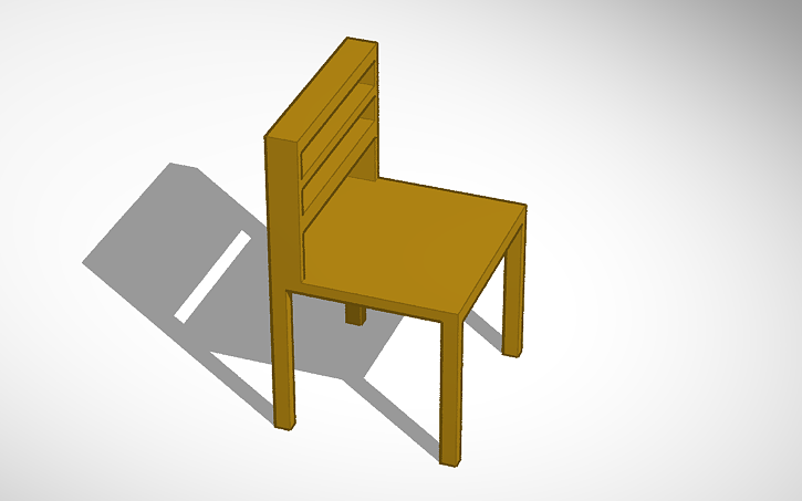 3D design Chair #1 | Tinkercad