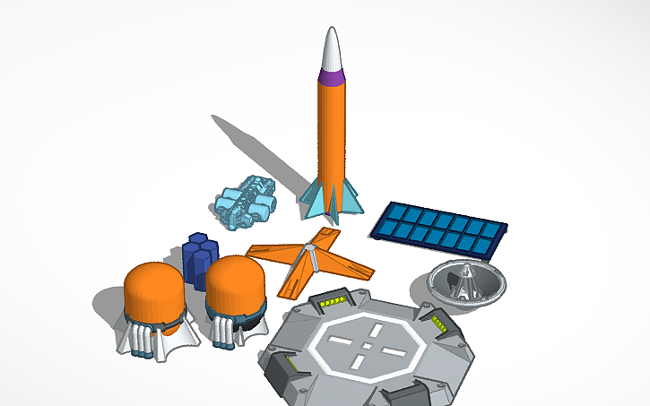 3d Design Mars Base Components Tinkercad
