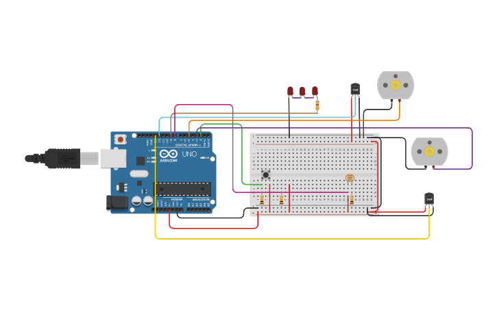 Circuit design Smart Lamp - Tinkercad
