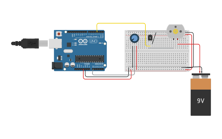 Circuit Design Dc Motor Speed Control Tinkercad