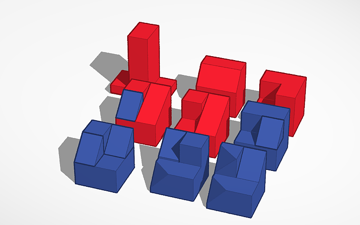 3D design 9 figuras - Tinkercad