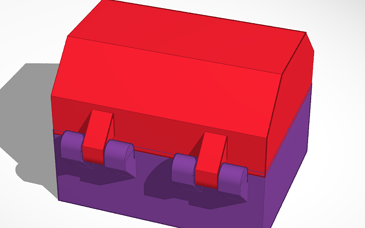 3D design treasure chest - Tinkercad
