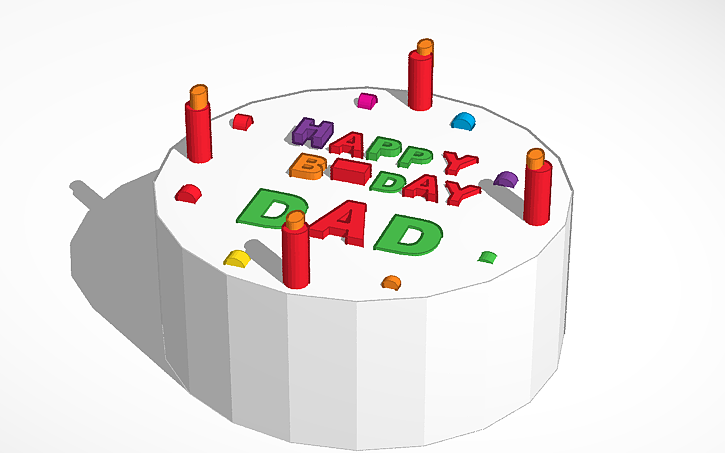 3D design Dad B-Day | Tinkercad